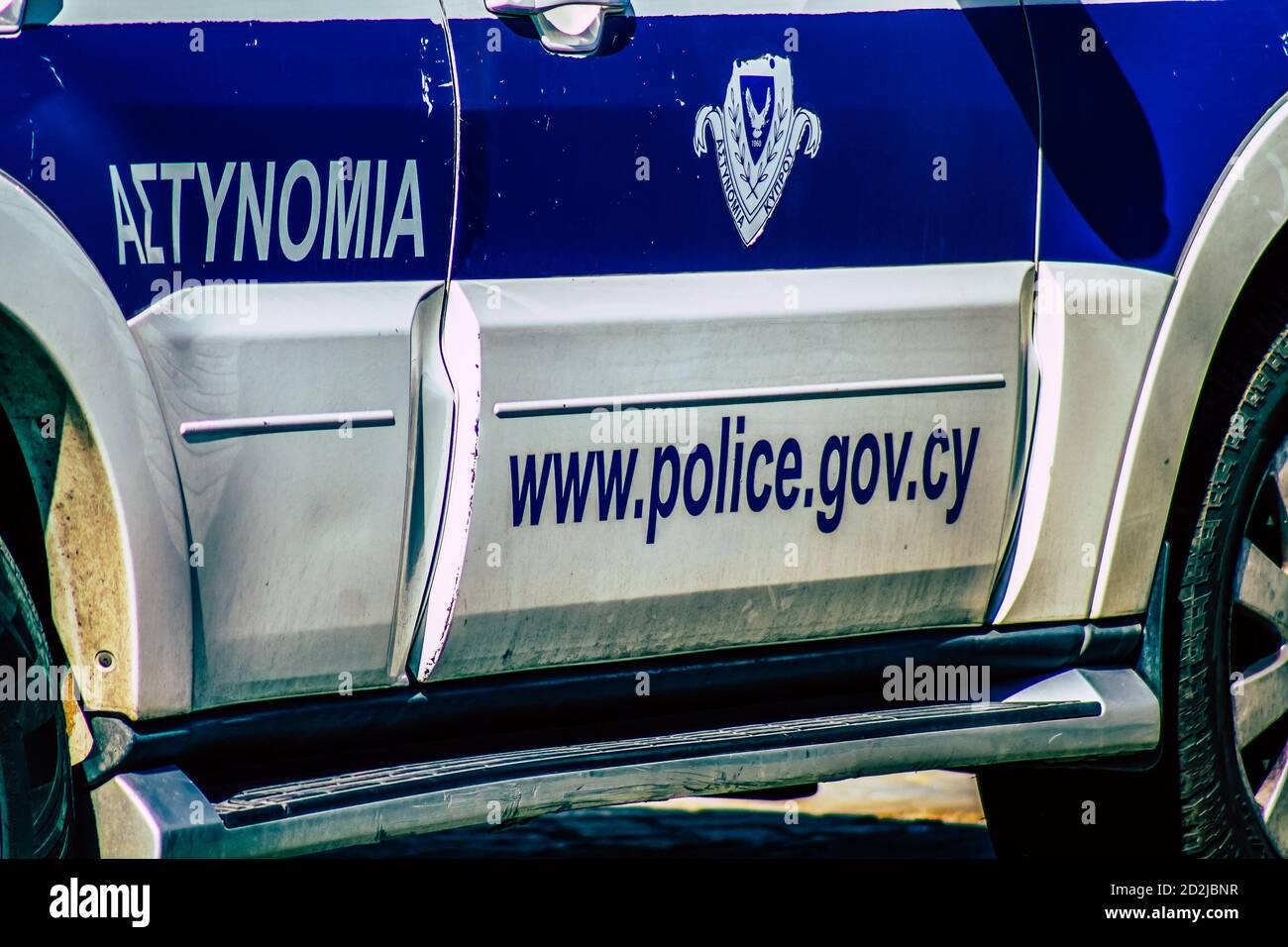 Cyprus police car hi-res stock photography and images - Alamy