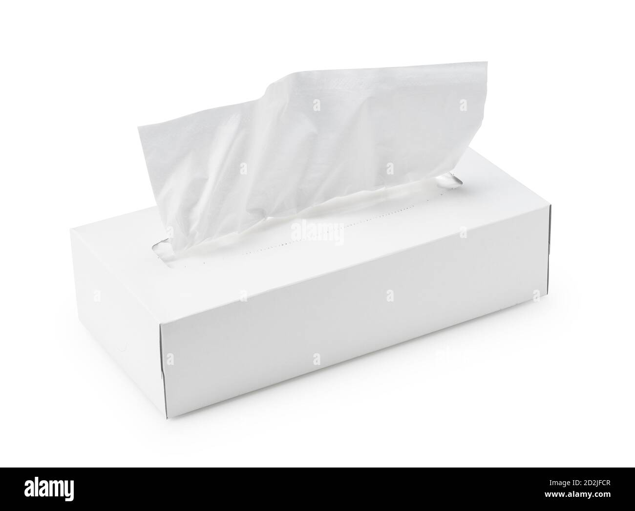 A plain white tissue box on a white background Stock Photo - Alamy