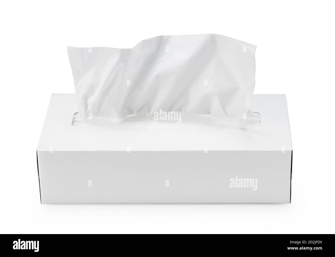 A plain white tissue box on a white background Stock Photo - Alamy