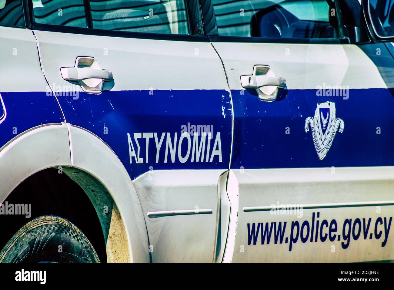 Cyprus police car hi-res stock photography and images - Alamy
