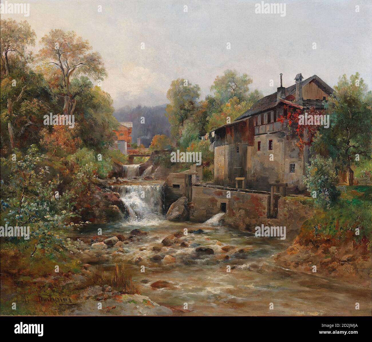19th century mill painting hi-res stock photography and images - Alamy