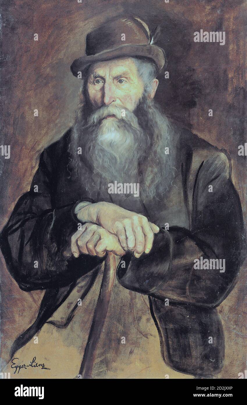 Egger-Lienz Albin - Bildnis Eines Mannes - Austrian School - 19th ...