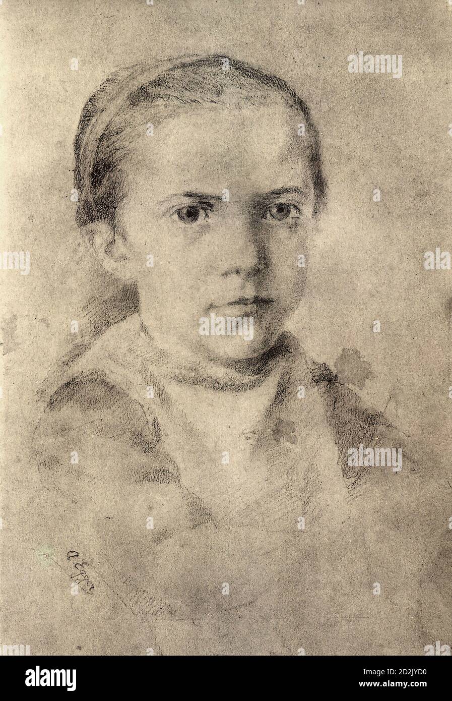 Egger-Lienz Albin - Maria Die Schwester Des Künstlers - Austrian School ...