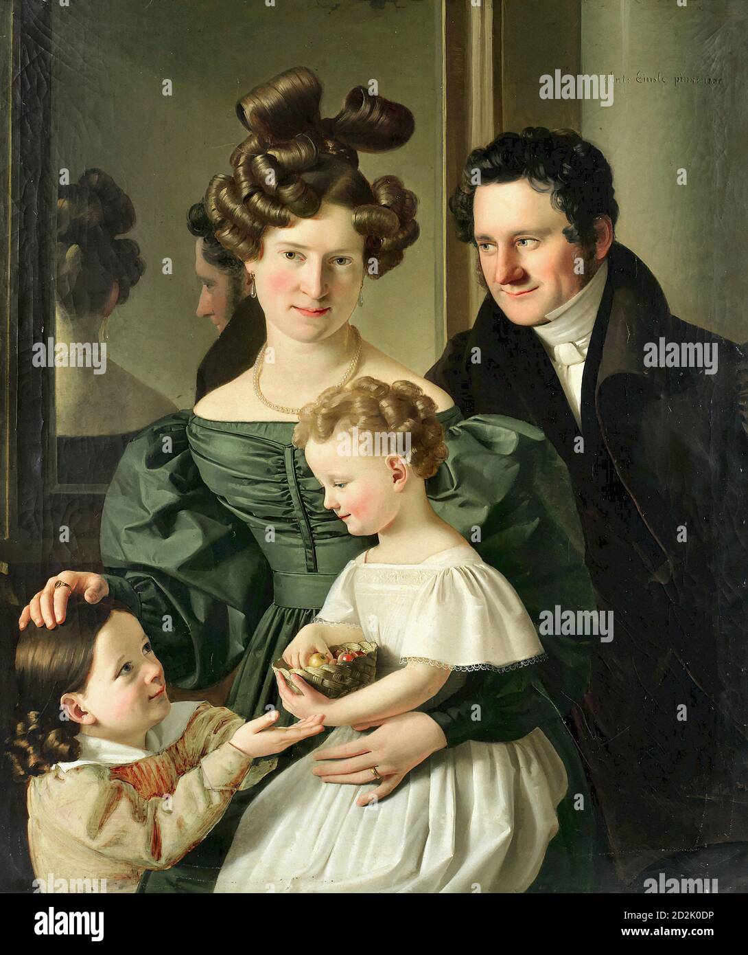 Einsle Anton - Family Portrait - Austrian School - 19th Century Stock ...