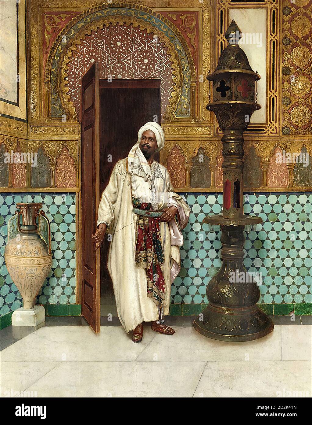 Ernst Rudolf - an Elegant Chieftain in His Palace - Austrian School ...