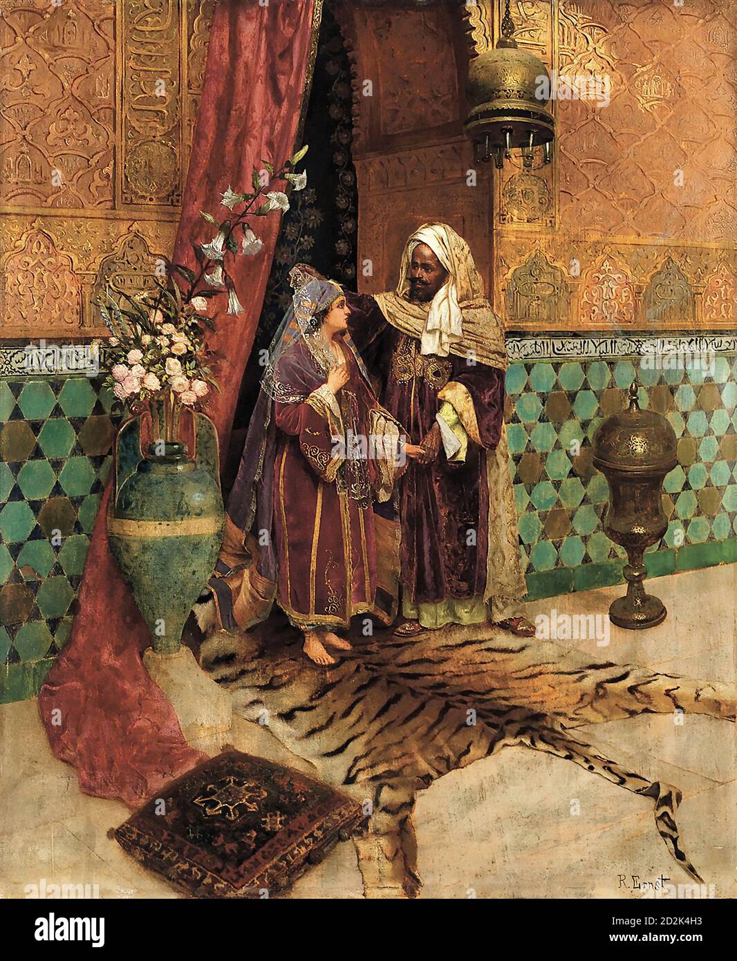 Ernst Rudolf - Greeting the Bride - Austrian School - 19th Century ...