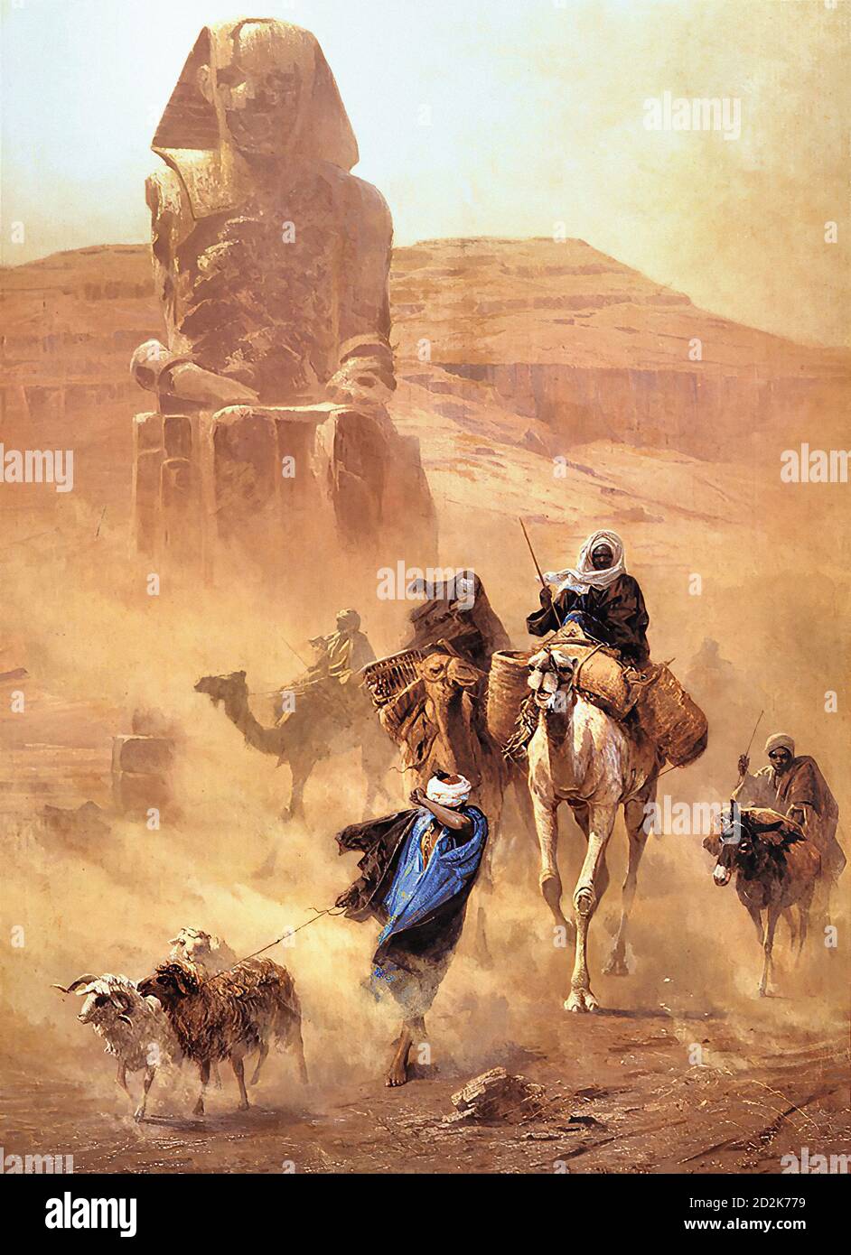 Fischer Ludwig Hans - the Simoom - Austrian School - 19th Century Stock ...