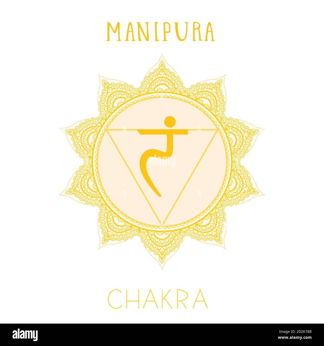 Solar plexus manipura chakra Cut Out Stock Images & Pictures - Alamy