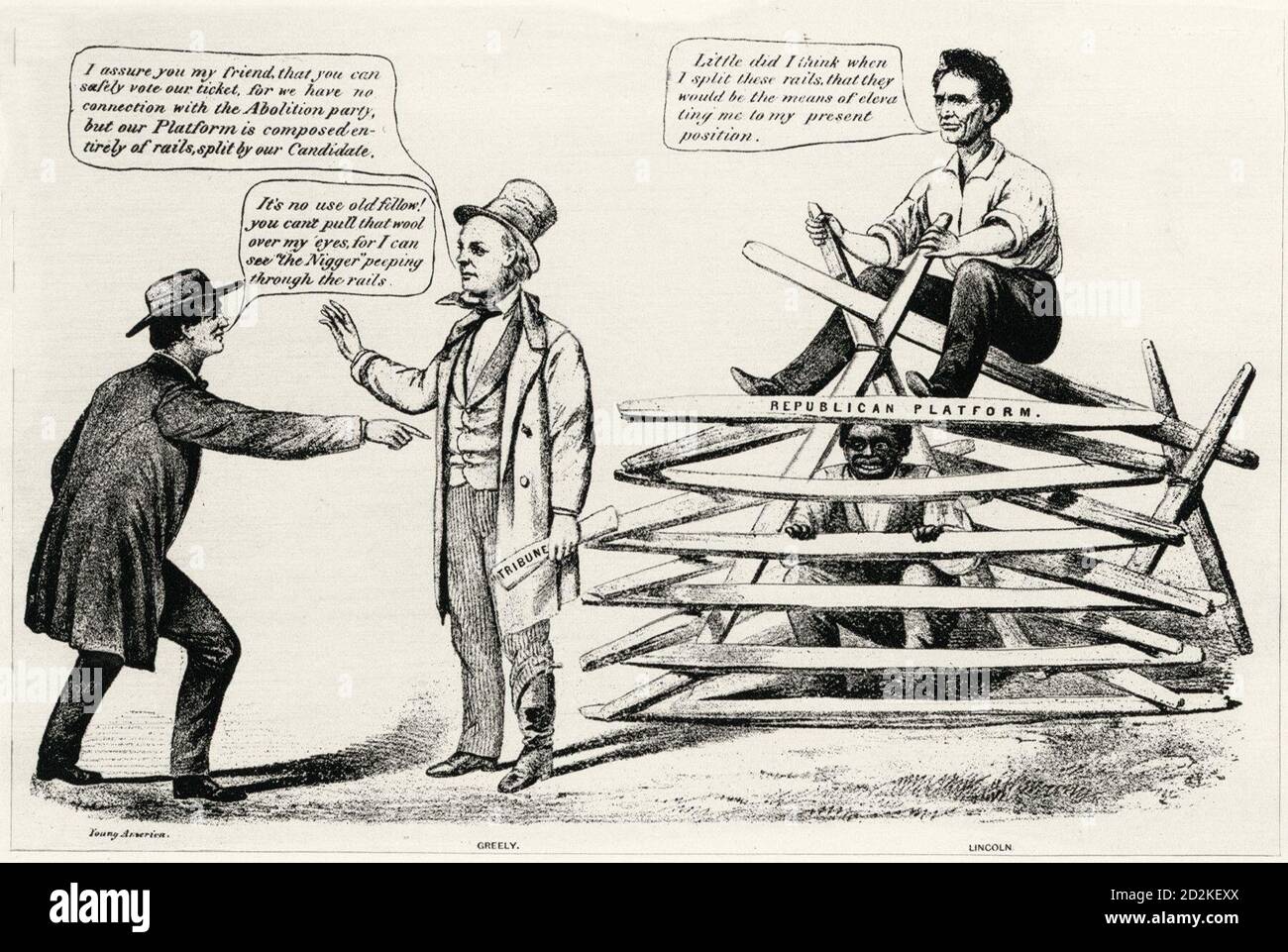 Political party cartoon platform hi-res stock photography and images ...