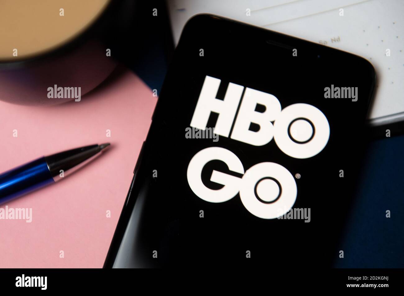 Hbo logo photo illustration hi-res stock photography and images - Alamy