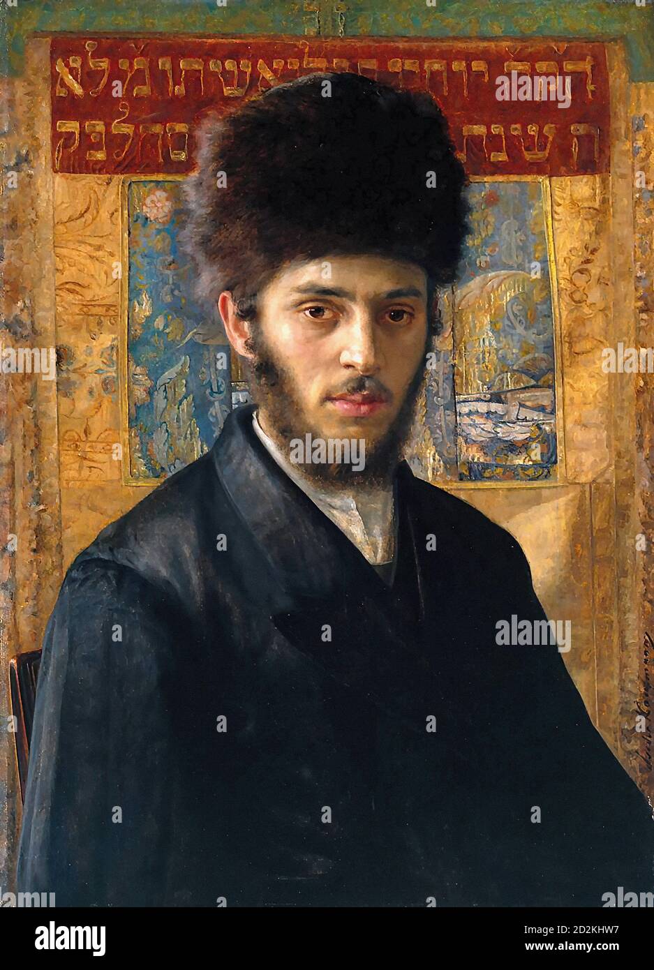 Kaufmann Isidor - Young Rabbi from N - Austrian School - 19th Century ...
