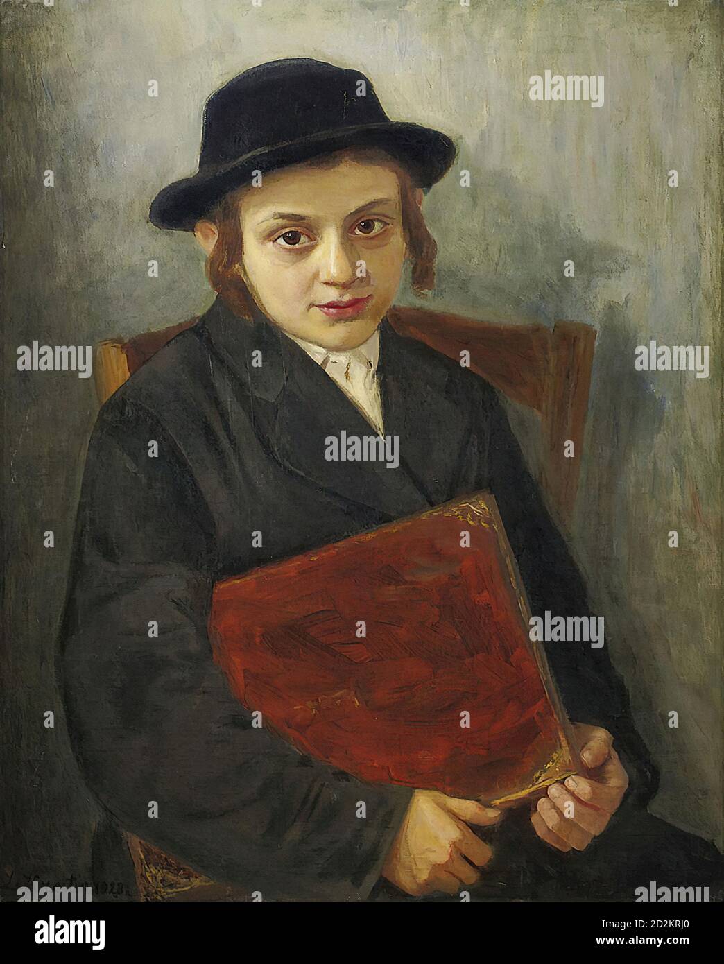 Krestin Lazar - Portrait of a Jewish Boy - Austrian School - 19th ...