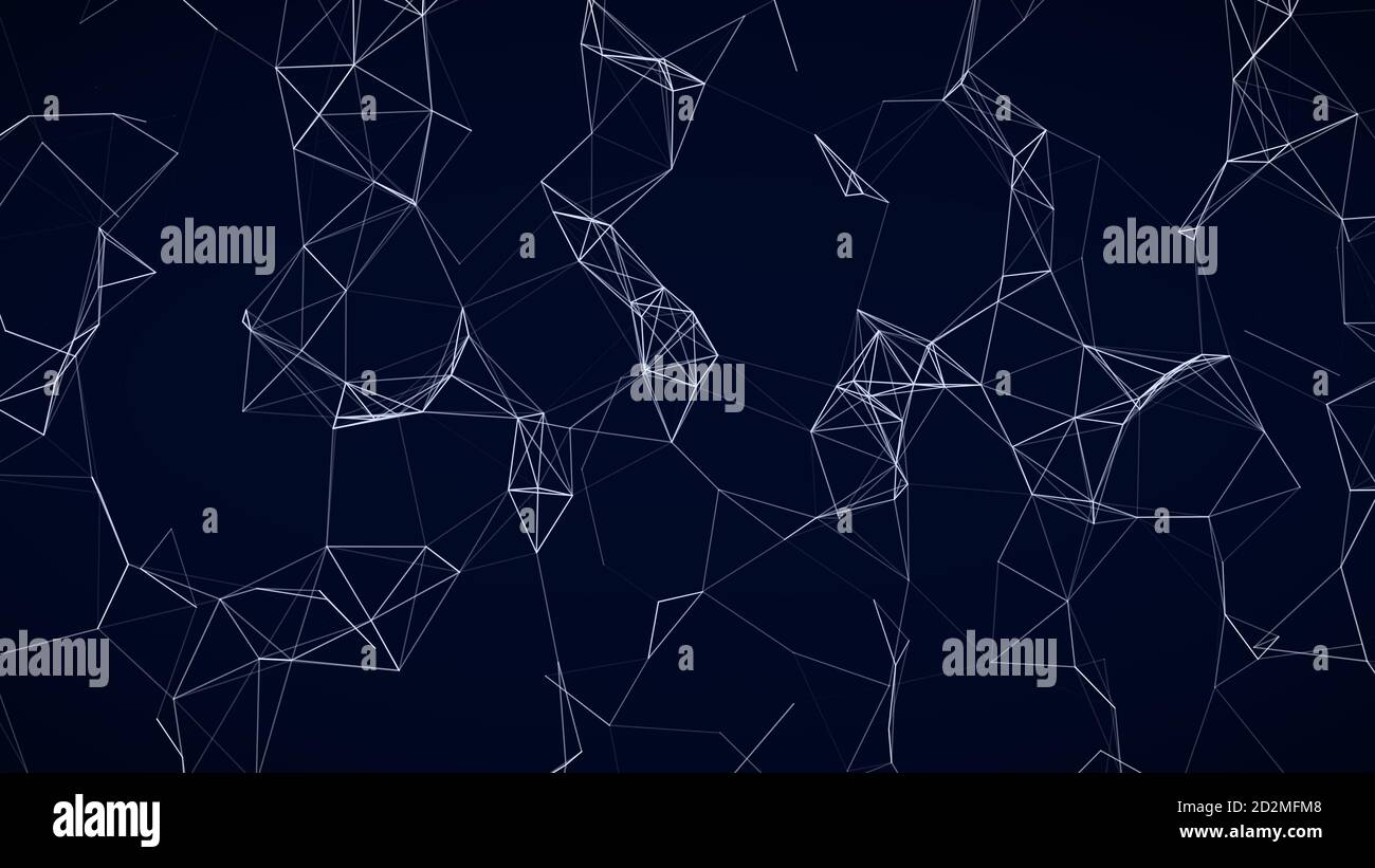 Abstract Plexus Geometrical Shapes Connection And Web Concept Digital Communication And