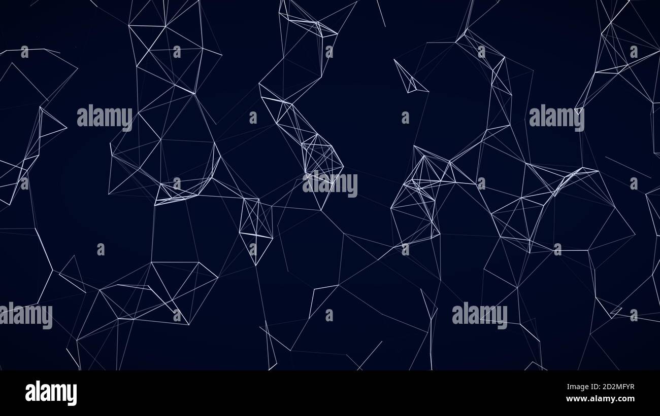 Abstract Plexus Geometrical Shapes. Connection And Web Concept. Digital, Communication And ...