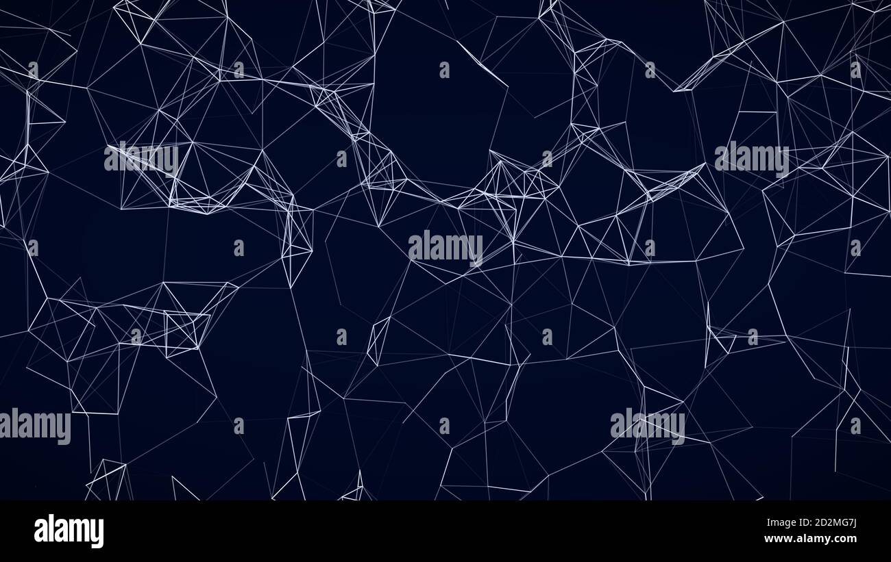 Abstract Plexus Geometrical Shapes. Connection And Web Concept. Digital, Communication And ...