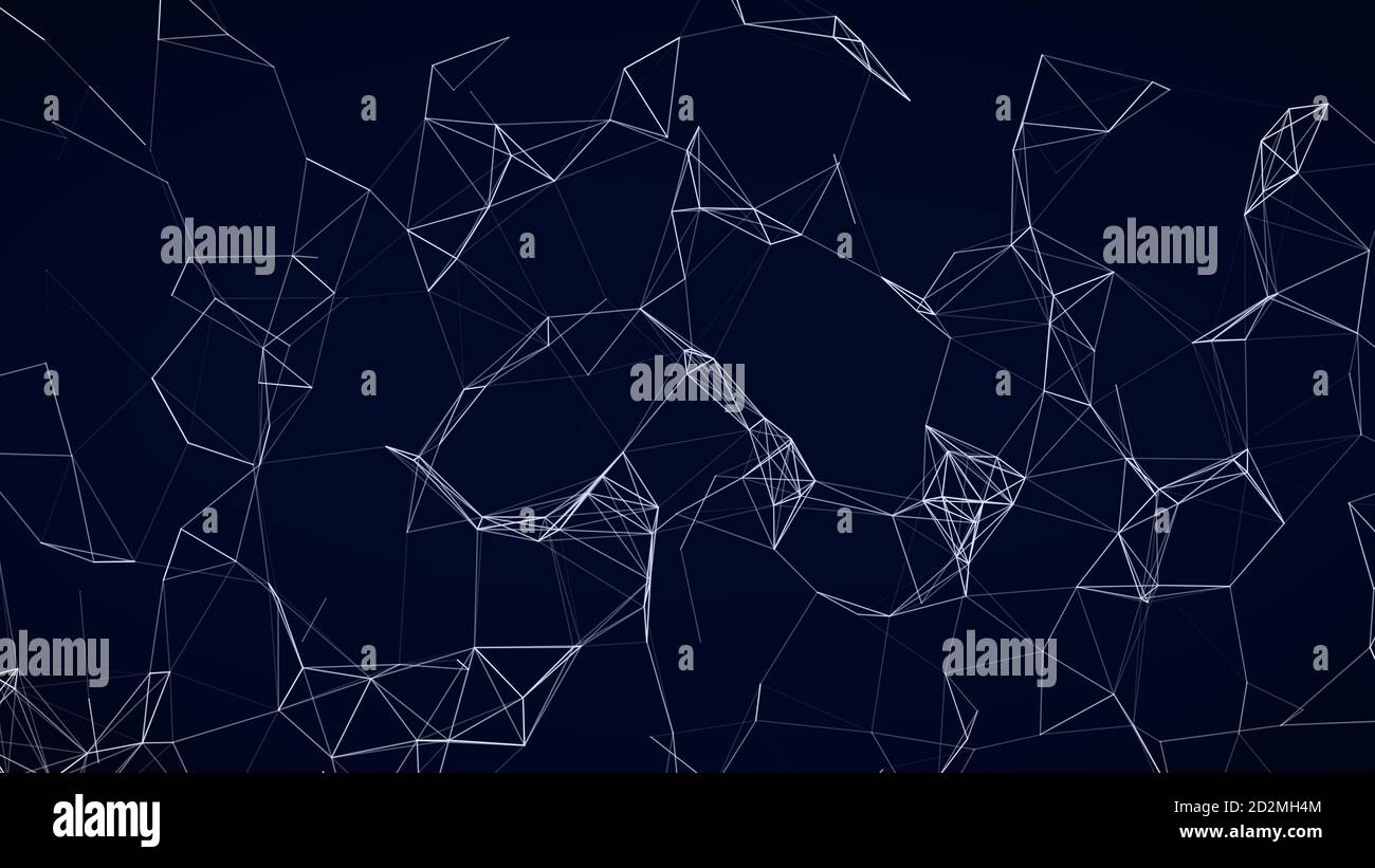 Abstract Plexus Geometrical Shapes. Connection And Web Concept. Digital, Communication And ...