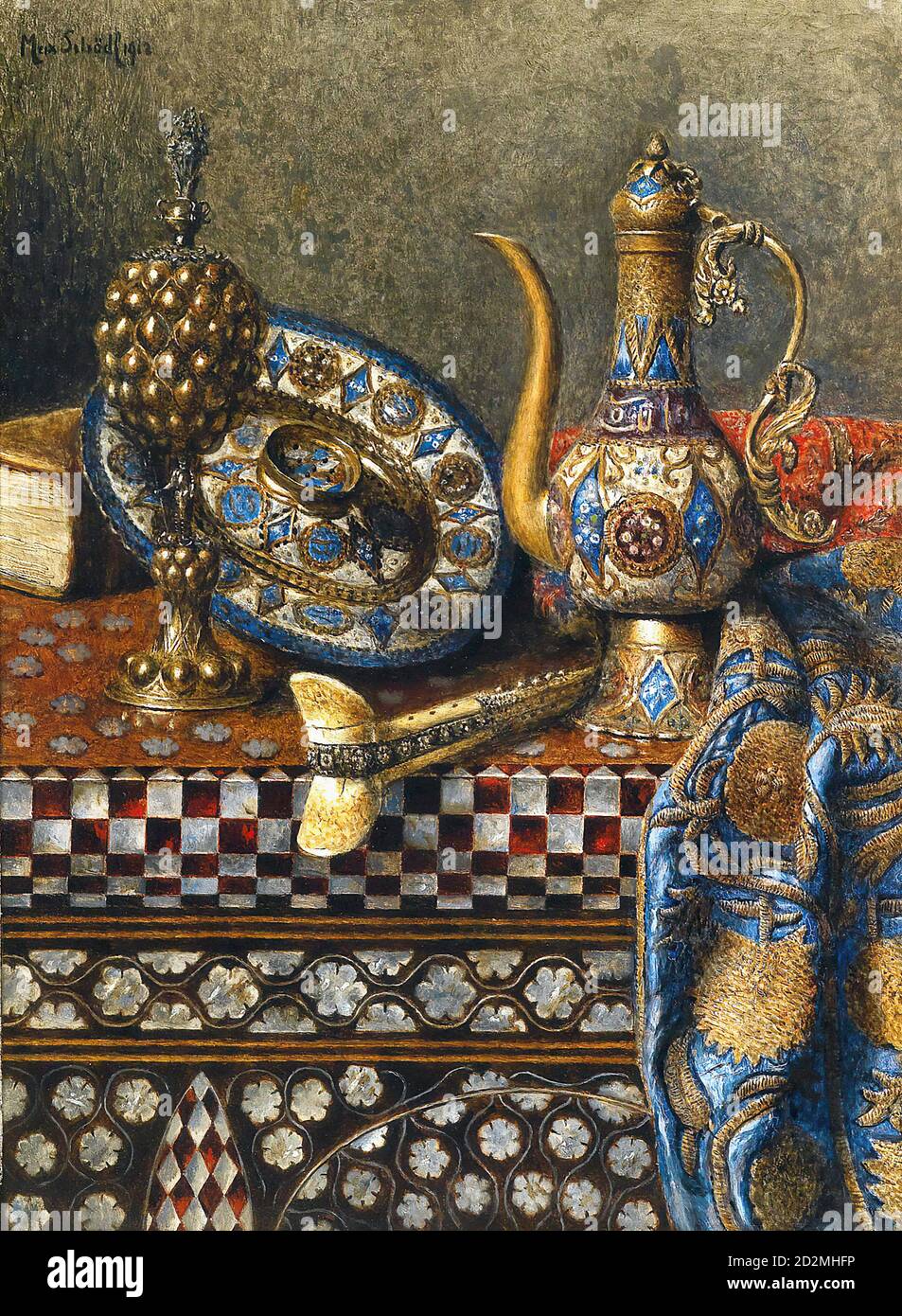 Schodl Max - Still Life with Antiques 1 - Austrian School - 19th ...