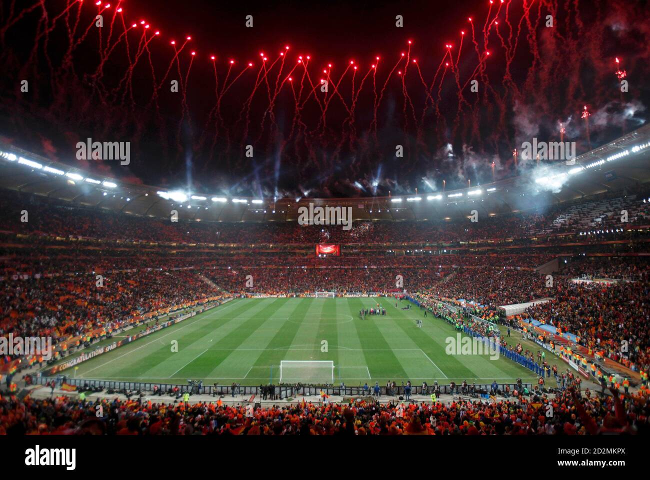 Soccer city johannesburg fireworks hi-res stock photography and images ...
