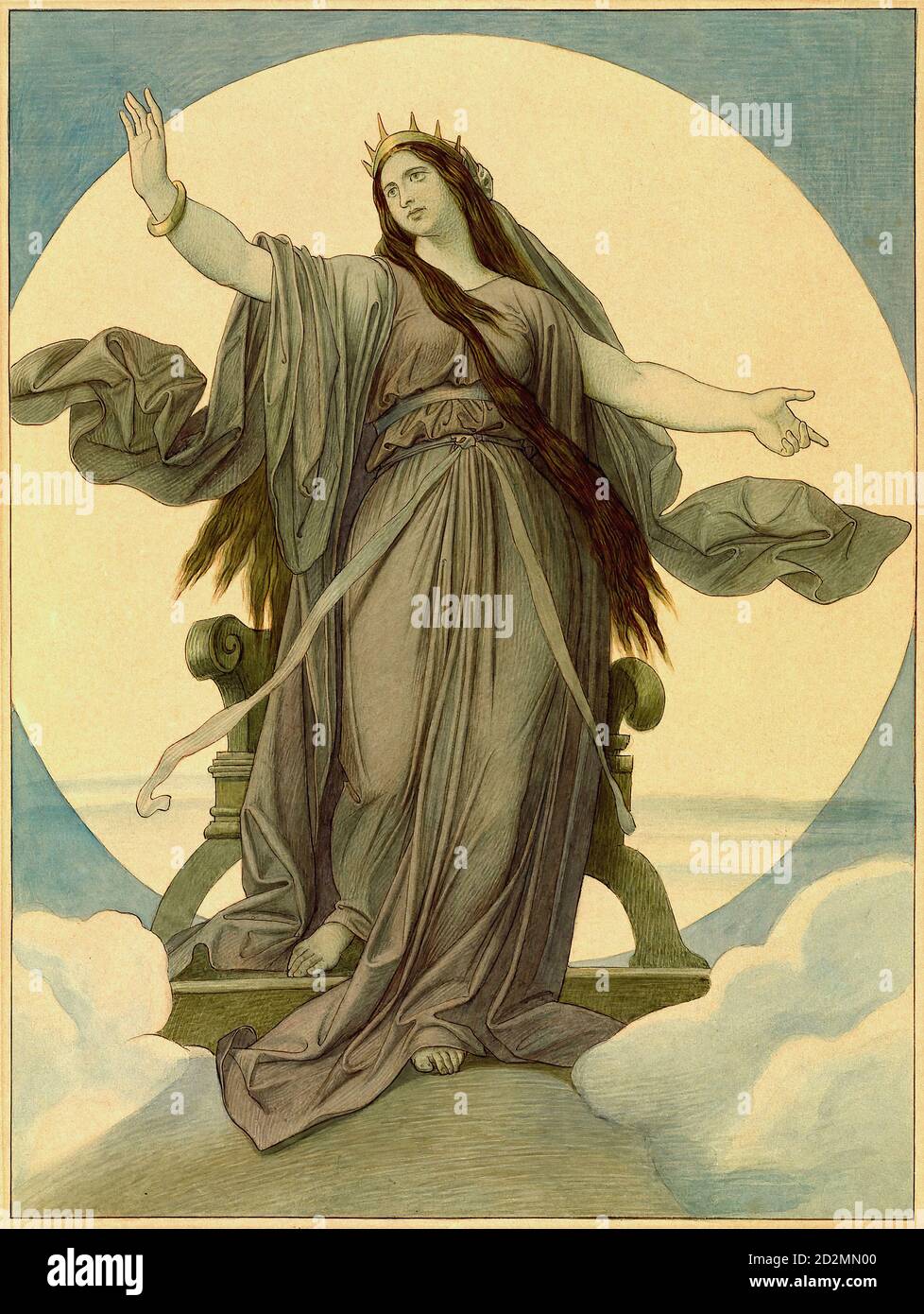 Schwind Moritz Von - Queen of the Night - Austrian School - 19th ...