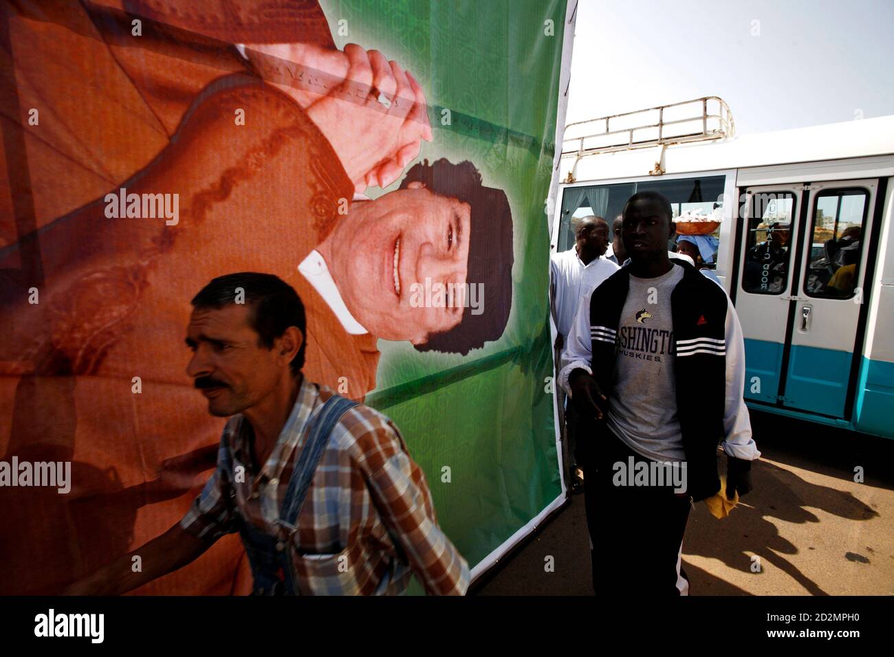 Poster of muammar al gaddafi hi-res stock photography and images - Alamy