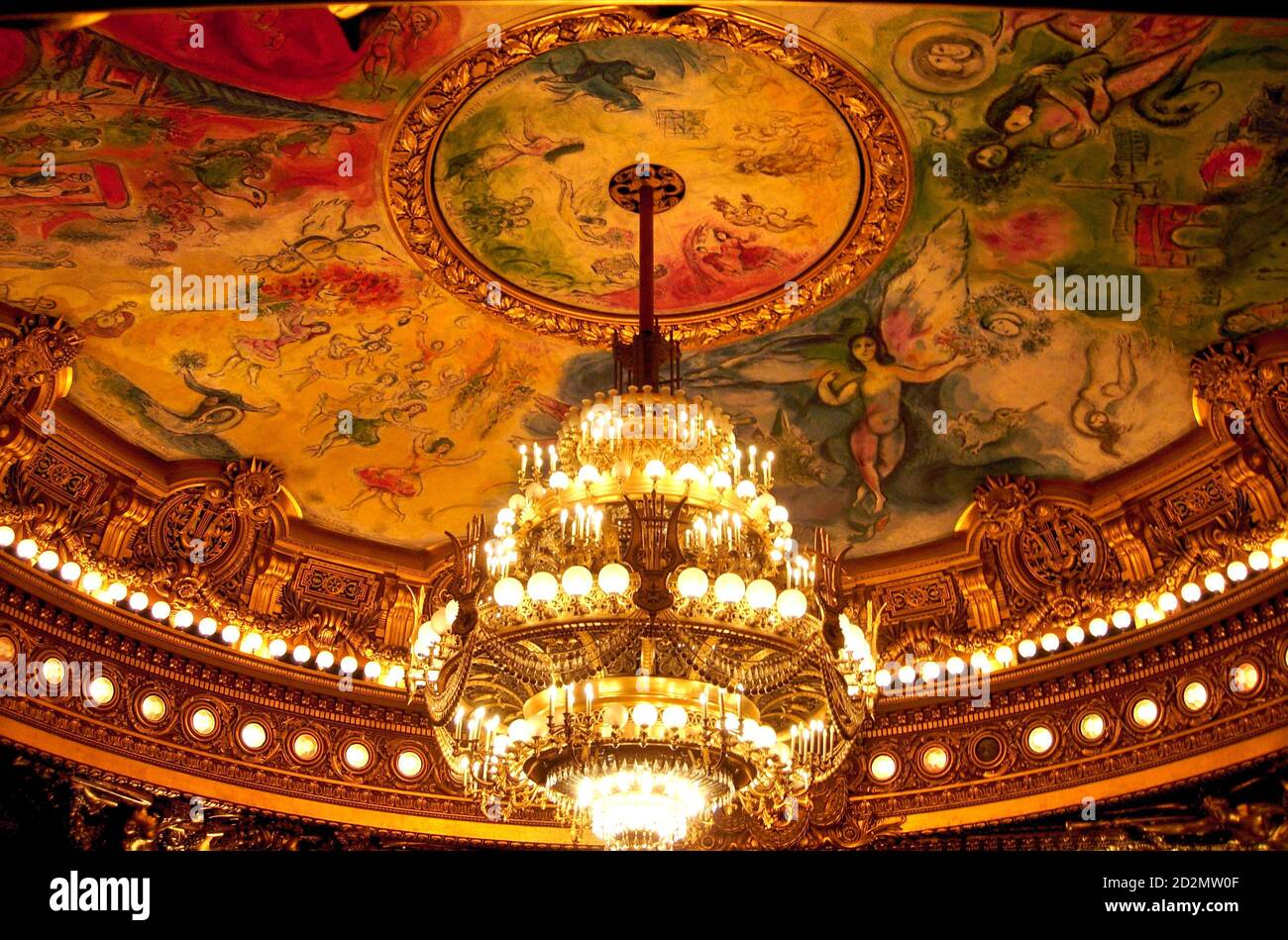 Chagall ceiling opera paris hi-res stock photography and images - Alamy