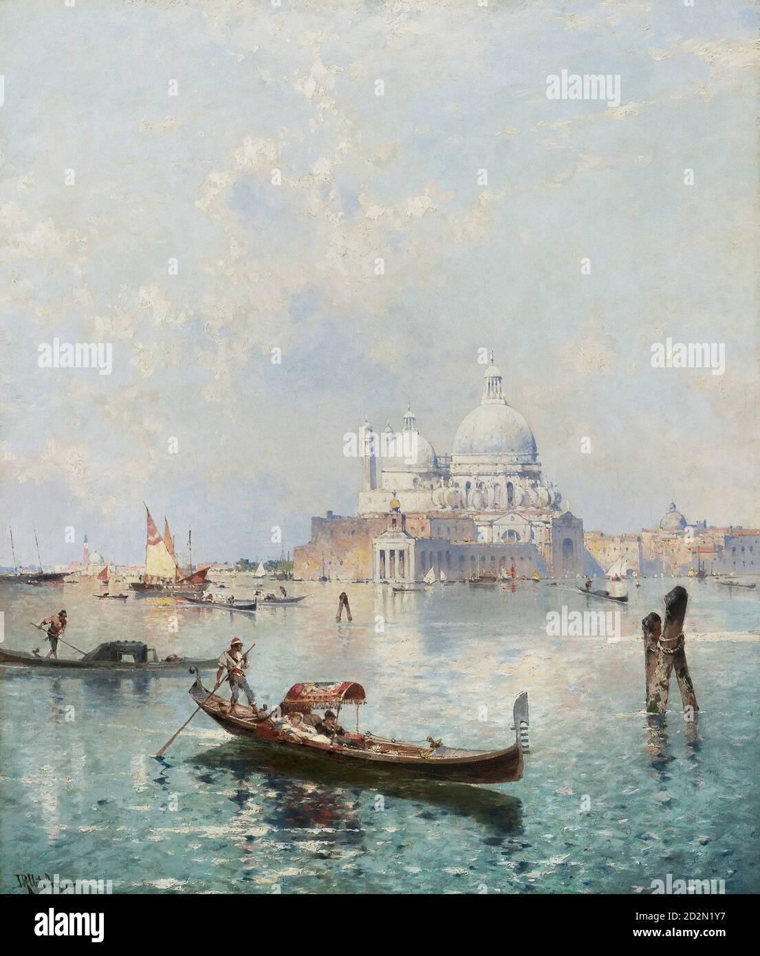 Unterberger Franz Richard - Santa Maria Della Salute on the Grand Canal ...