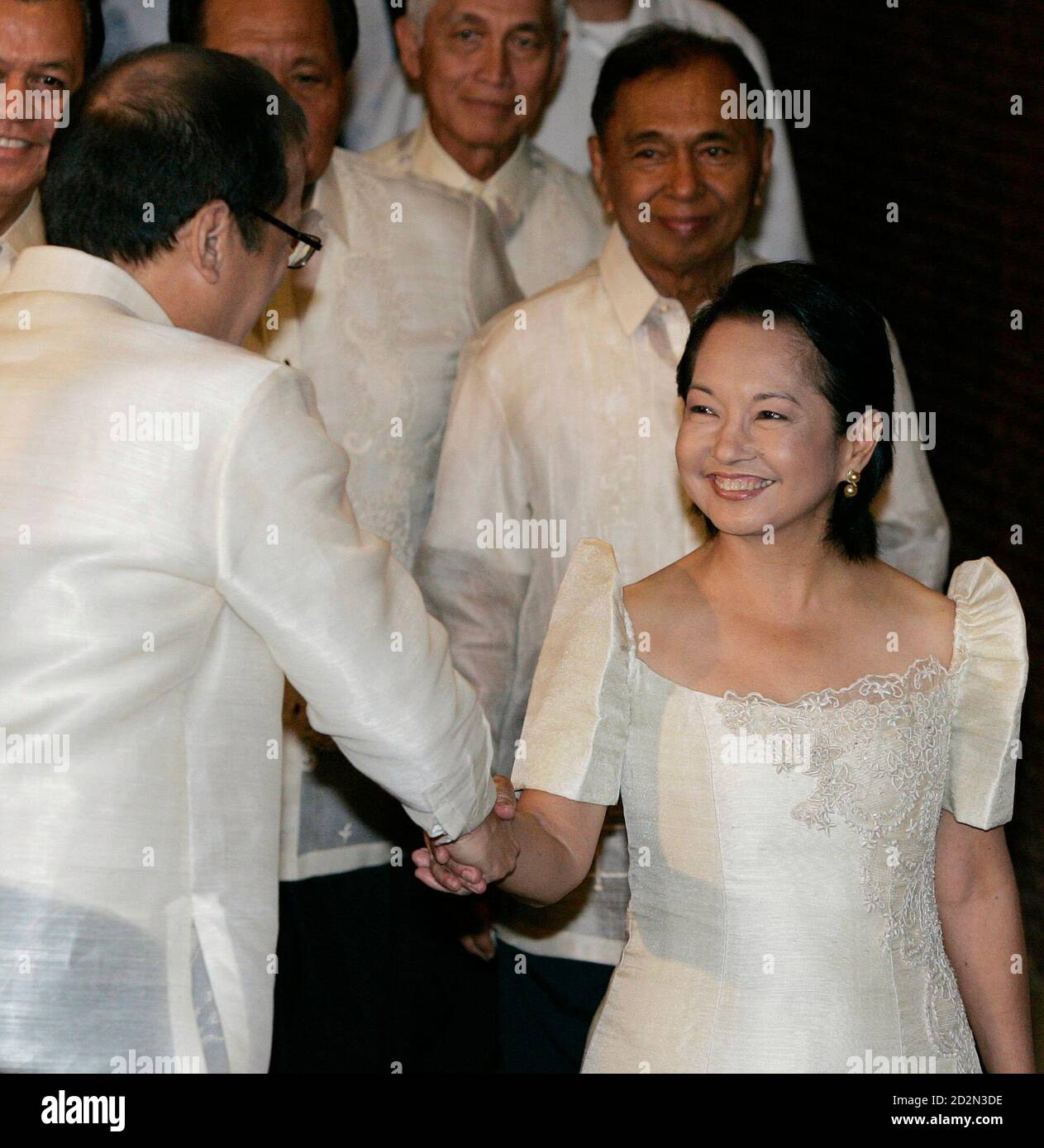 Philippine President Benigno Aquino Hands High Resolution Stock ...