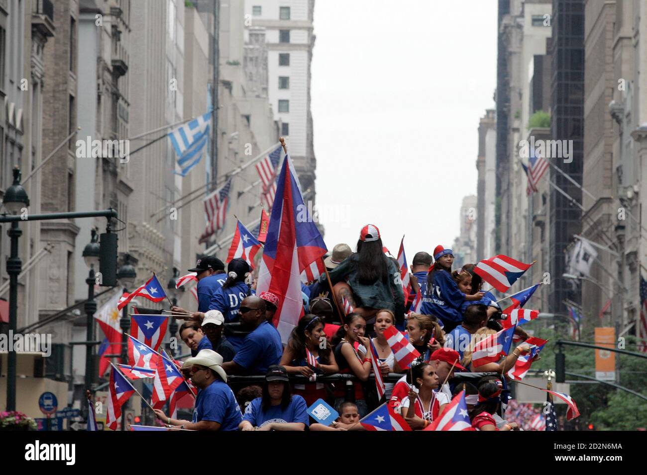 Puerto Rican Parade New York Float High Resolution Stock Photography ...
