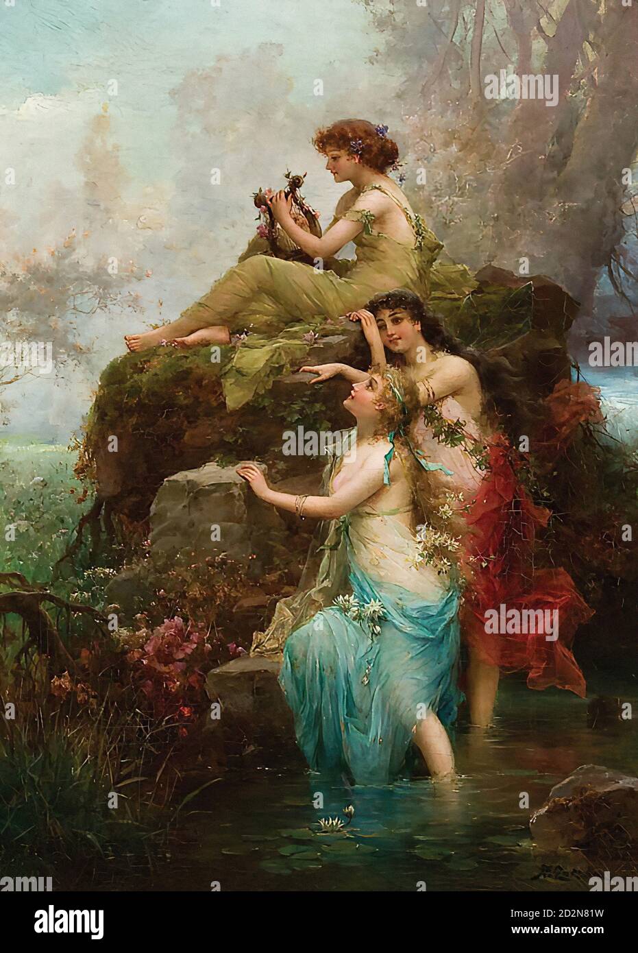 Zatzka Hans - Symphony of the Water Nymphs - Austrian School - 19th ...