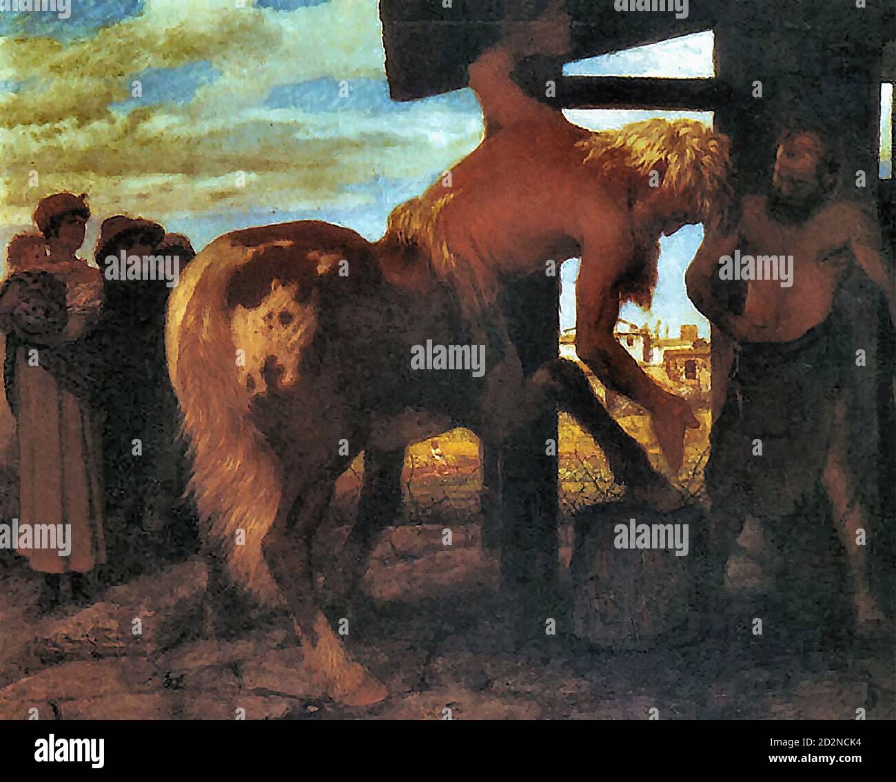 Bocklin Arnold - Centaur in the Village Blacksmith's Shop - Swiss ...
