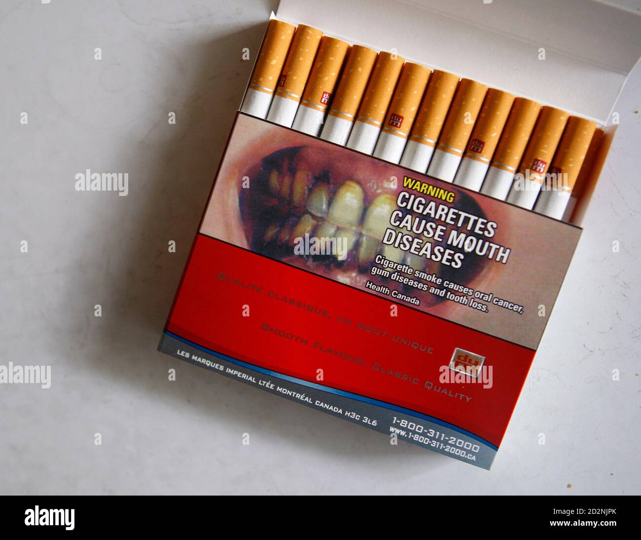Cigarette warning label canada hi-res stock photography and images - Alamy
