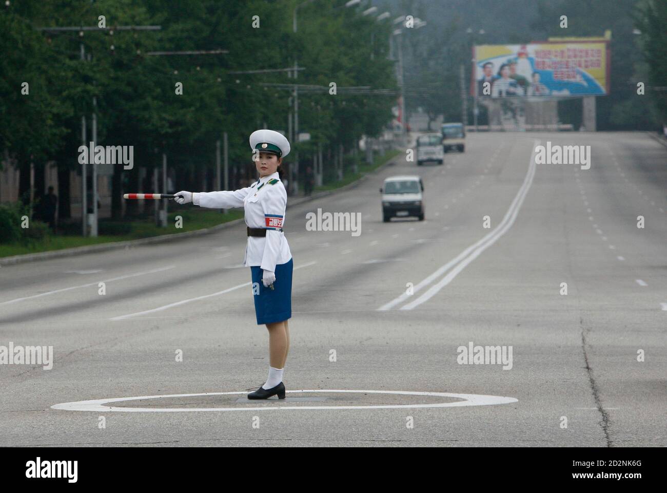 Pyongyang Traffic Police Woman High Resolution Stock Photography and ...