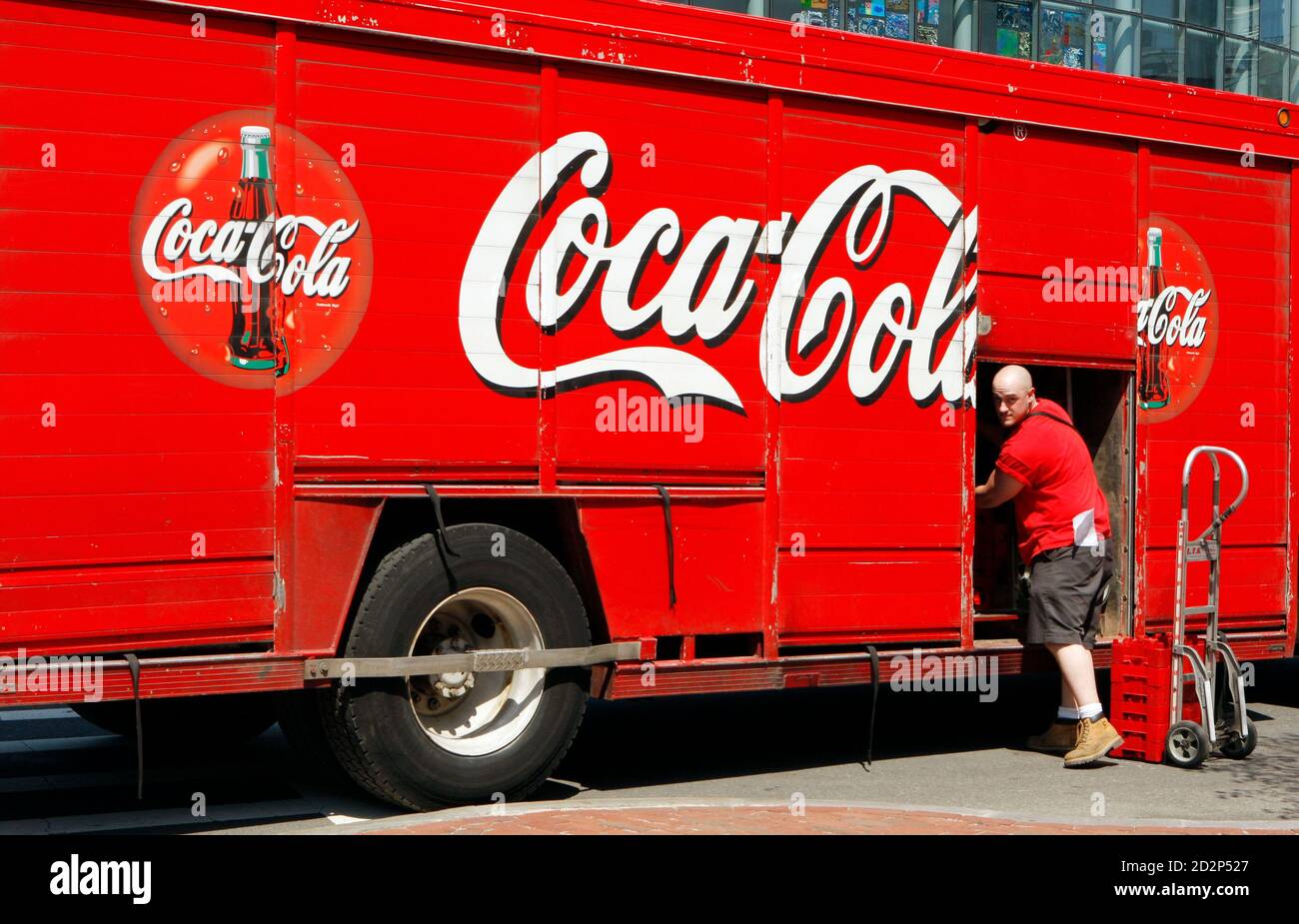 Delivers coca cola products hi-res stock photography and images - Alamy