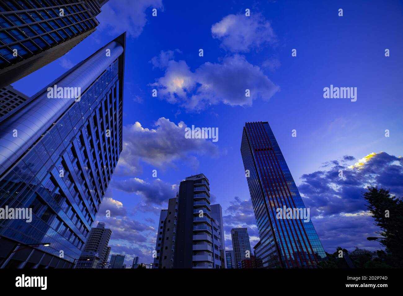 Modern glass building sunset near hi-res stock photography and images ...