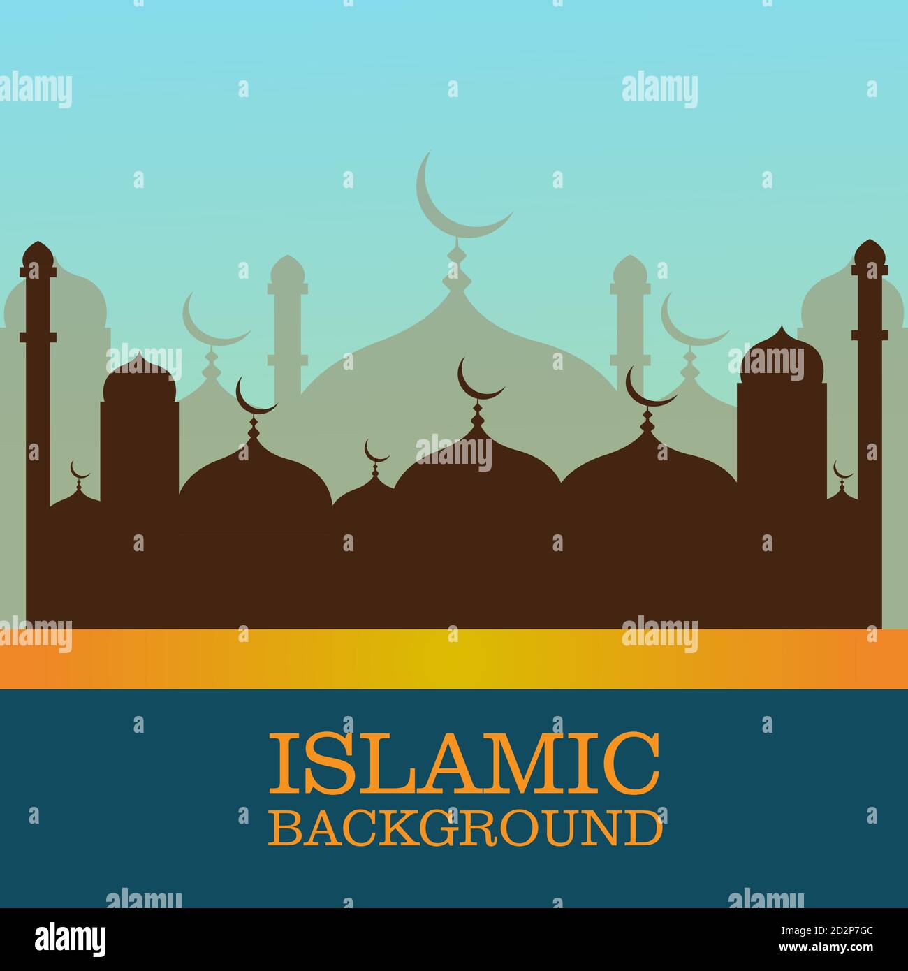 Illustration vector design of Islamic Background Stock Vector Image ...
