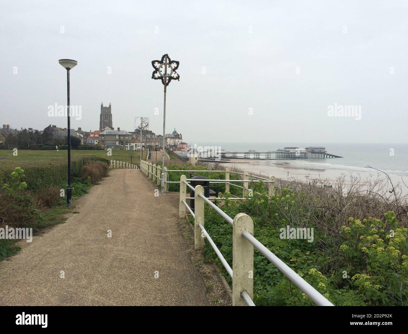 Village of Cromer, Norfolk cost, England, North sea, village from the ...