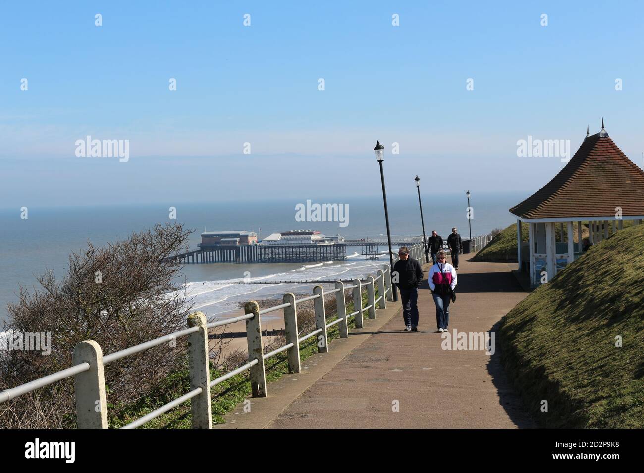 Village of Cromer, Norfolk cost, England, North sea, village from the ...