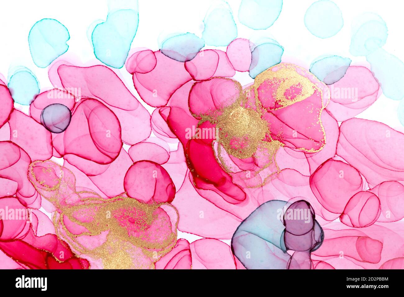 Green and pink pattern isolated on white background. Transparent ...