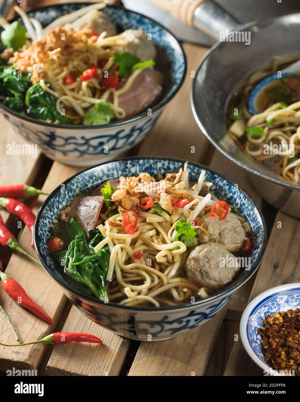 Thai boat noodles. Thailand Food Stock Photo - Alamy