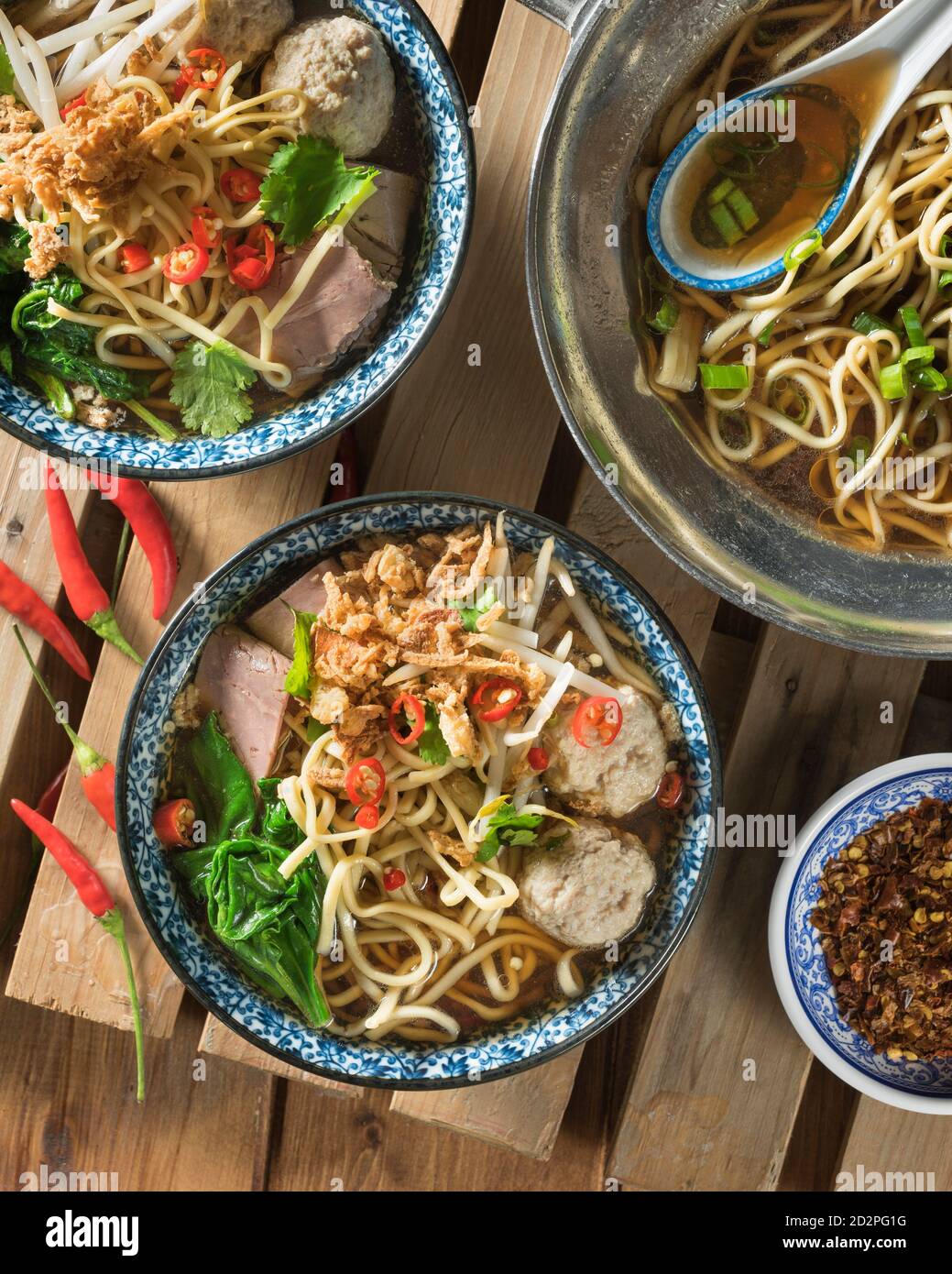 Thai boat noodles. Thailand Food Stock Photo - Alamy