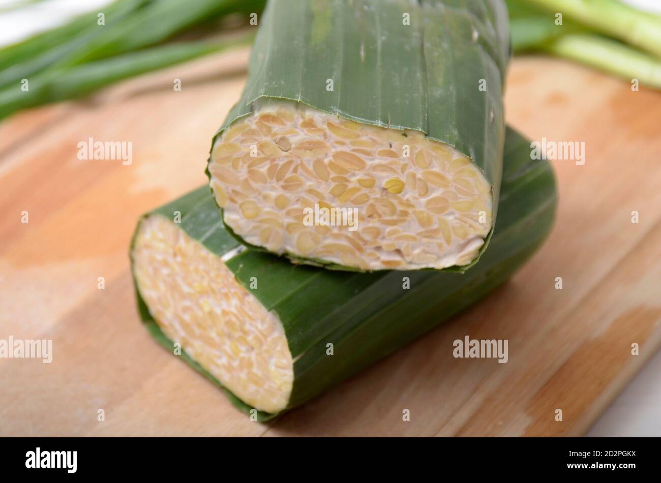 tempeh from soybean, high nutrition, Indonesian Food Stock Photo - Alamy