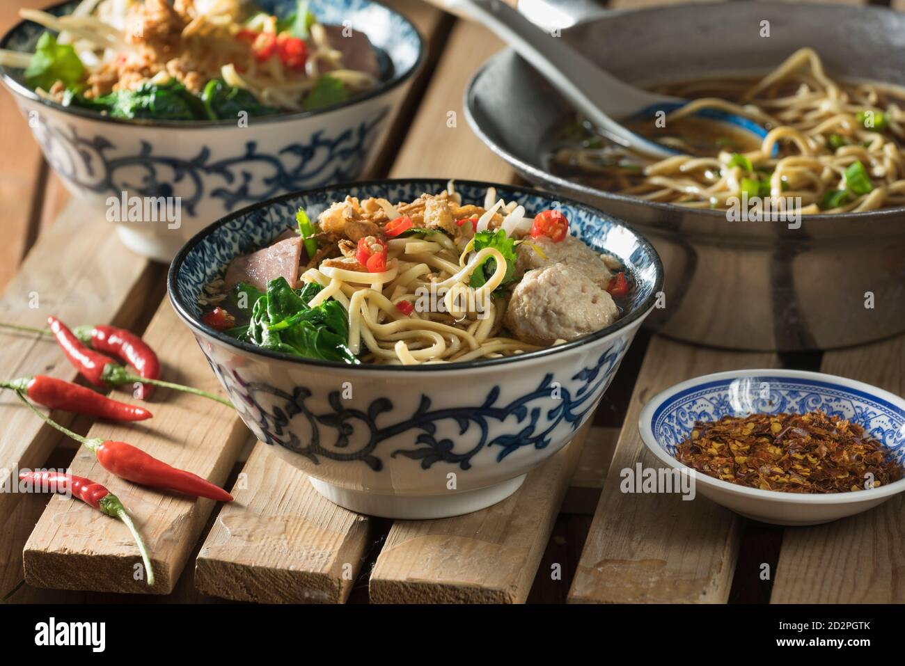 Thai boat noodles. Thailand Food Stock Photo - Alamy