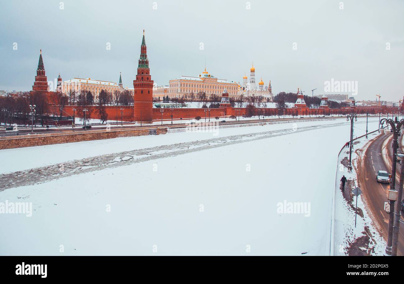 City winter landscape. Moscow, Russia Stock Photo - Alamy