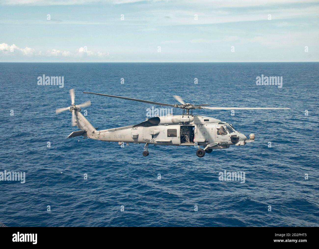 200912-N-BK917-2094 ATLANTIC OCEAN (Sept. 12, 2020) An MH-60R Seahawk ...