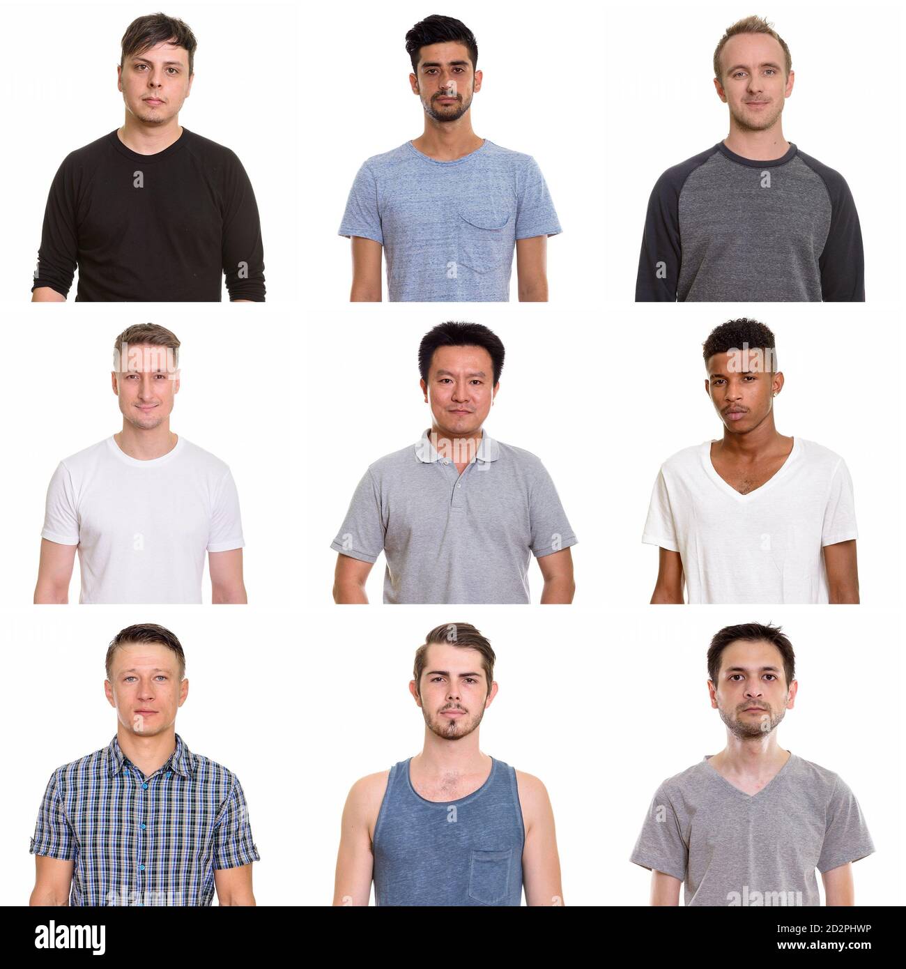 Collage portrait asian african hi-res stock photography and images - Alamy