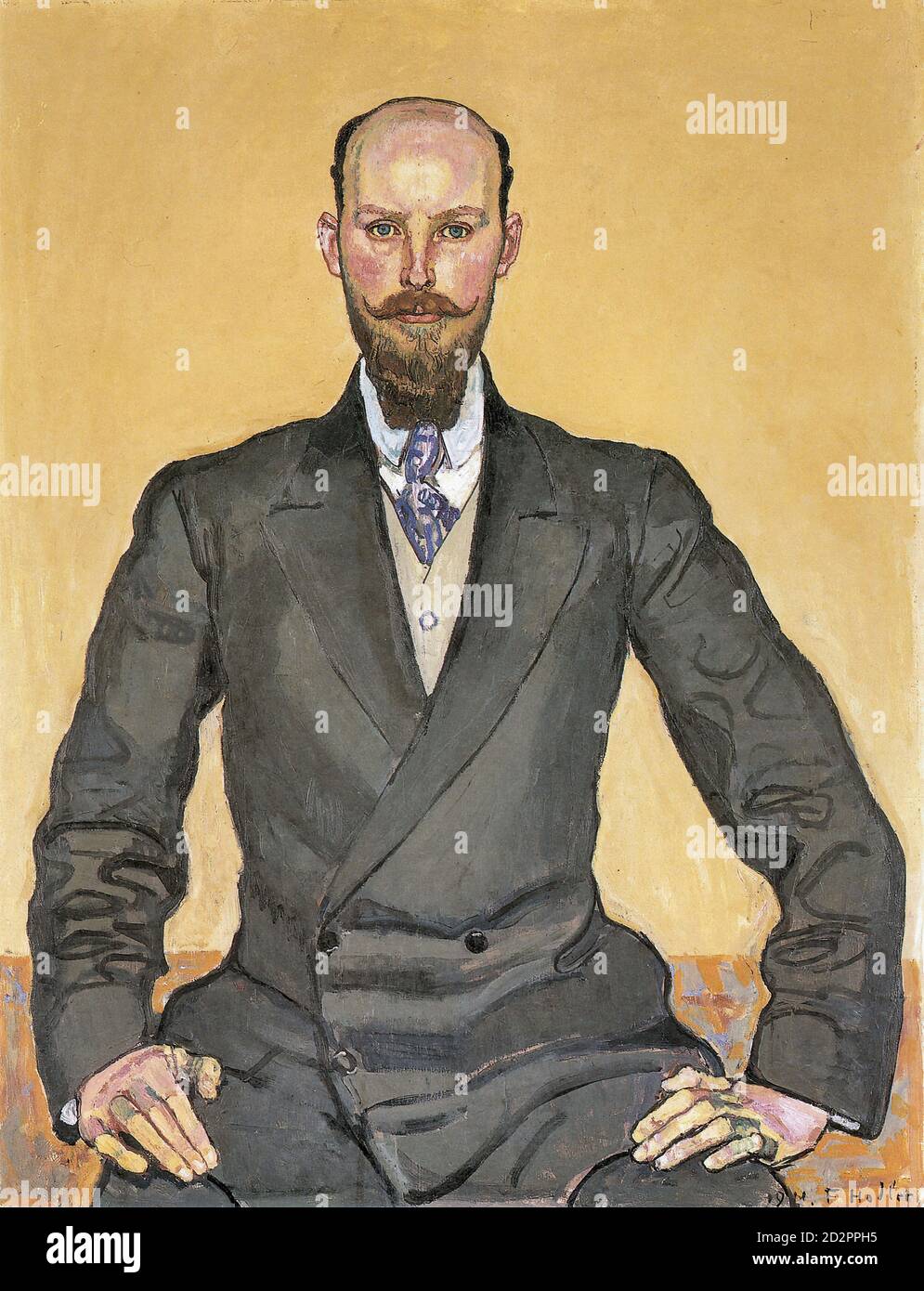 Hodler Ferdinand - Bildnis Willy Russ - Swiss School - 19th Century ...