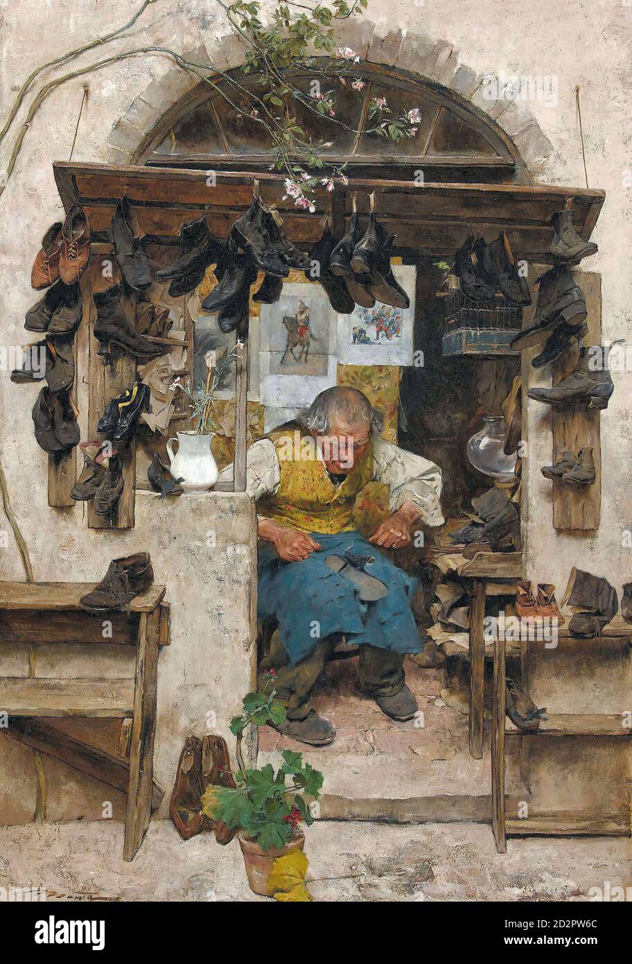 Shoemaker 19th century hi-res stock photography and images - Alamy