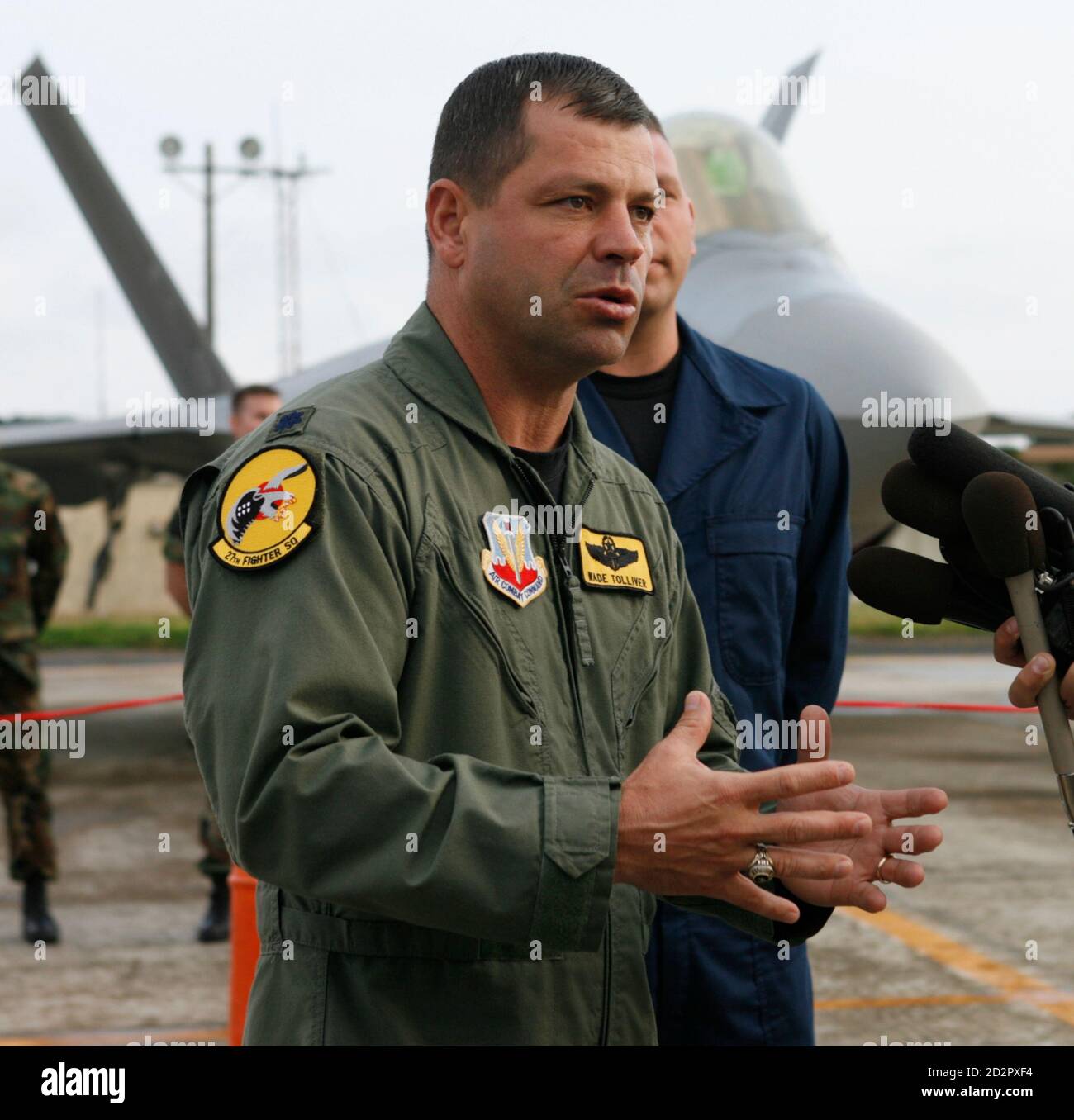 Lieutenant Colonel Wade Tolliver, commander of the U.S. Air Force's ...