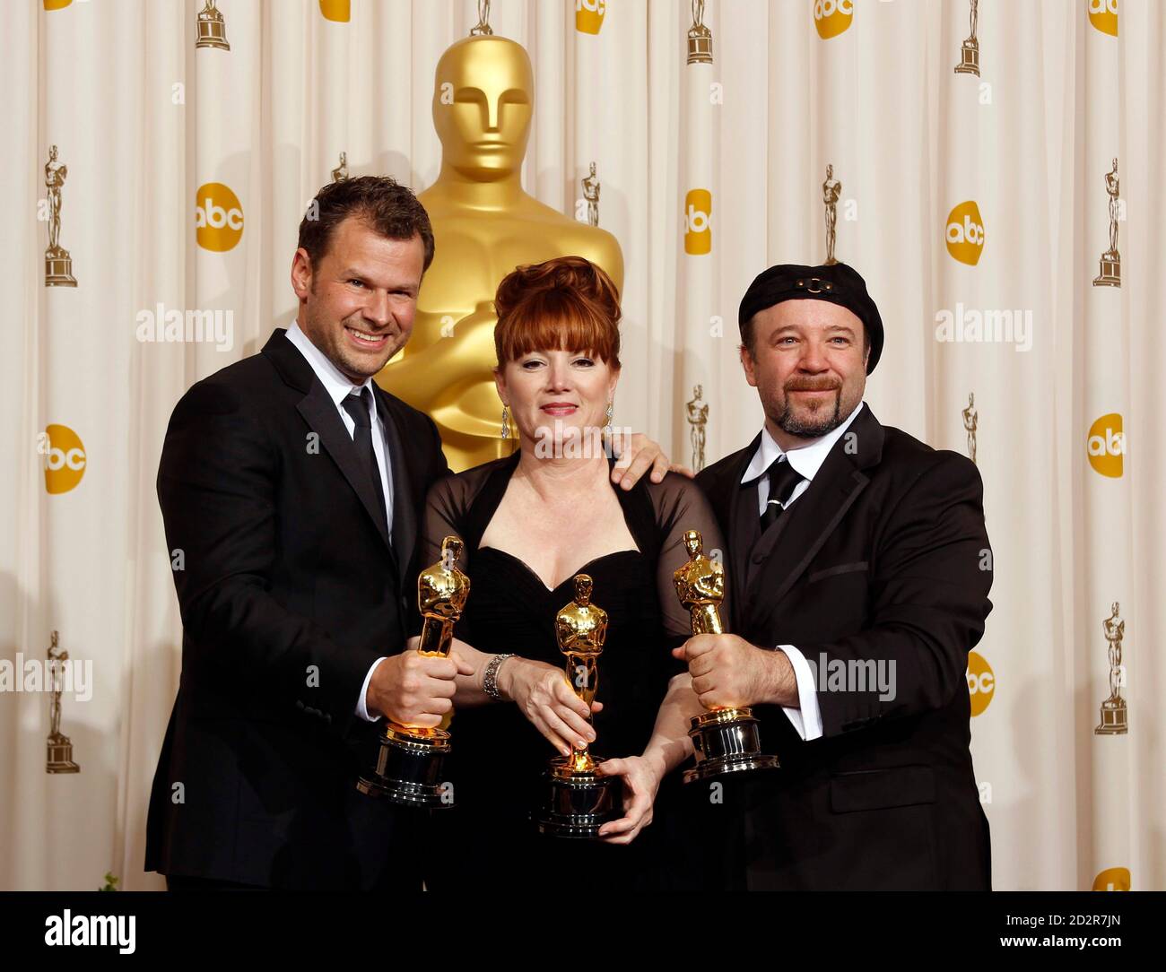 Makeup artists l r joel harlow hi-res stock photography and images - Alamy