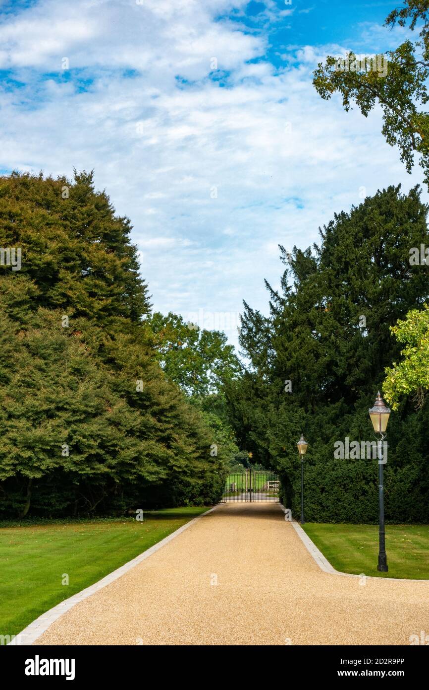 English country house driveway Stock Photo - Alamy